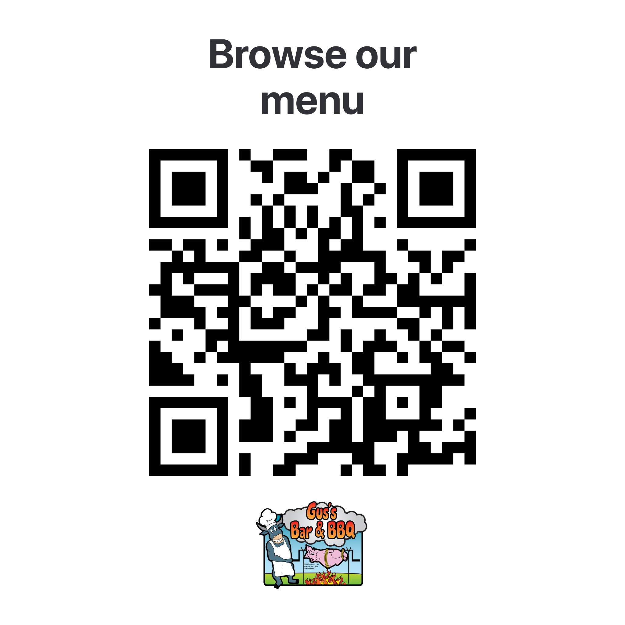 Menu & Info – Gus's Bar & BBQ